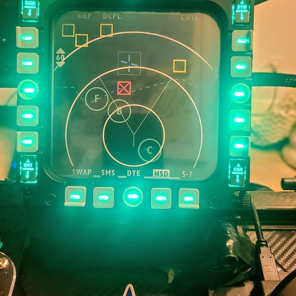 Thrustmaster "oversized Flexible" MFD VR Button Set - Etsy