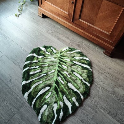 Latch Hook Round Moss Rug Fluffy Rug, Garden Rug, Tufted Rug, Nursery ...