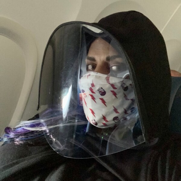 Face Shield With Hood, Face Shield Mask, Full Head Mask, Full Face Mask ...