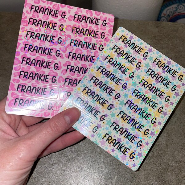 Kids Name Stickers, Daycare Name Labels, Preschool Name Labels ...