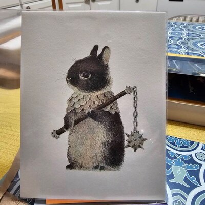 Red Squirrel Bard Print - Etsy