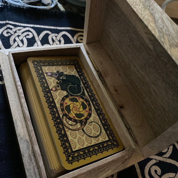 Wooden Box - 6" X 4" - Gift Box - Decorative Box - Tarot Card Box ...