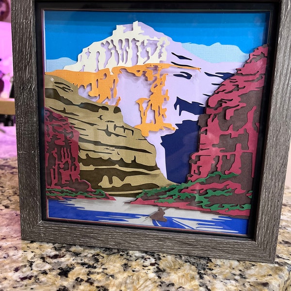 3D Grand Canyon Shadow Box SVG – Arizona Layered Design (digital ...