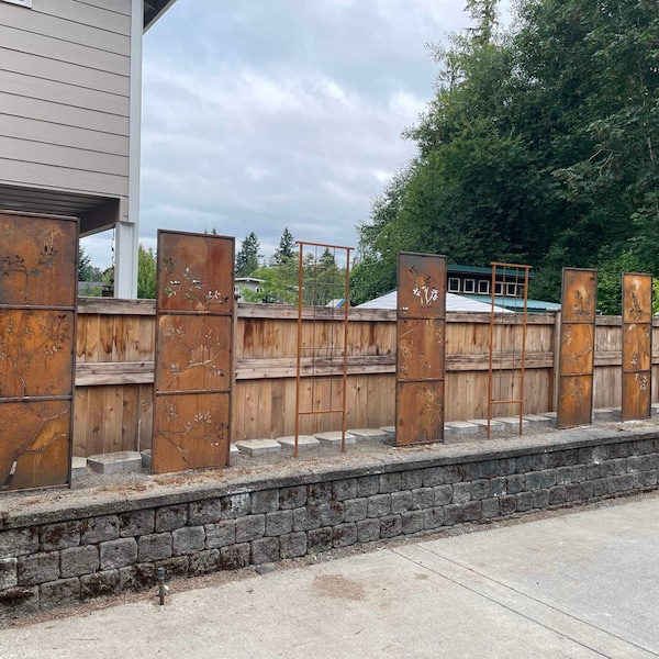 Metal Garden Trellis, Heavy Duty Vegetable Trellis 72x20" Top Bar 24 ...