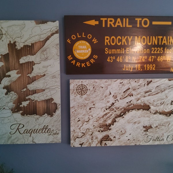 Adirondack Mountain Trail Head Sign - Etsy