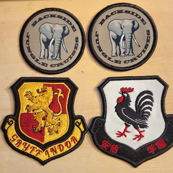 Coyote Embroidered Plate Carrier Flak Patch- 2.25" X 4" - Embroidered Patch on Coyote Fabric ...