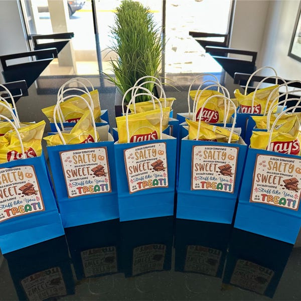 Staff Appreciation Sign, Chocolate Pretzel Thank You Sign, Employee ...