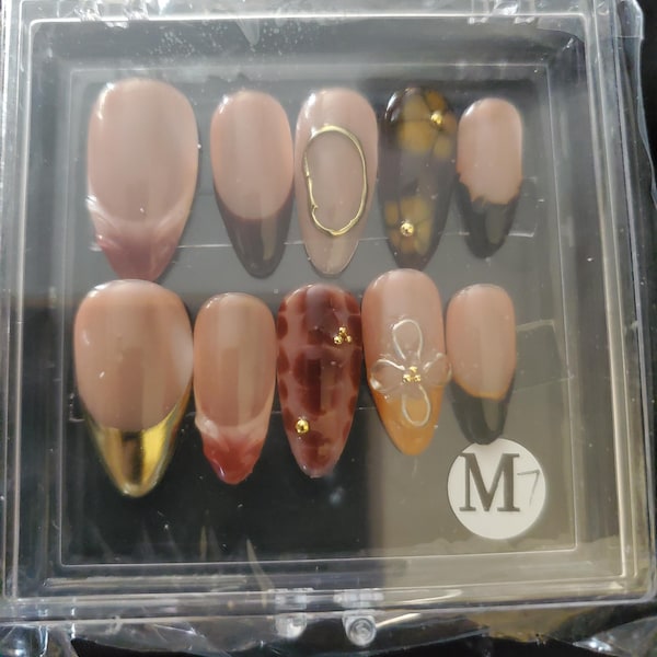 Cat Eye Color Nails/nails Press On/handmade Nails/popular Nails/y2k ...