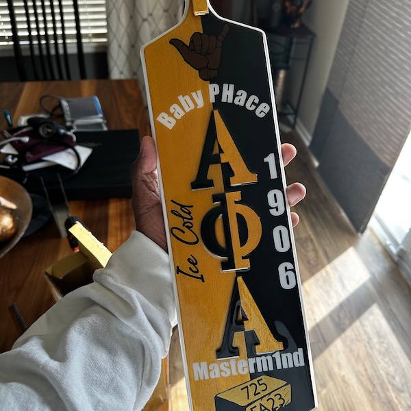 Custom Couples Greek Paddle AKA Delta Sigma Theta Zeta Phi Beta Sigma ...