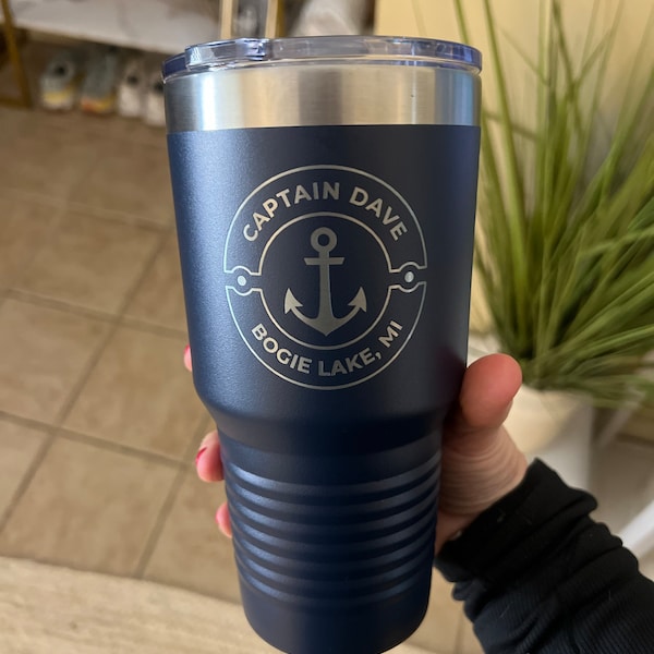 Pontoon Boat Gifts Pontoon Accessories Pontoon Captain Wine Tumbler ...