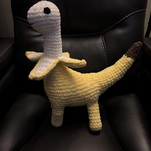 Bananasaurus Dinosaur NO SEW Crochet Pattern - Etsy UK