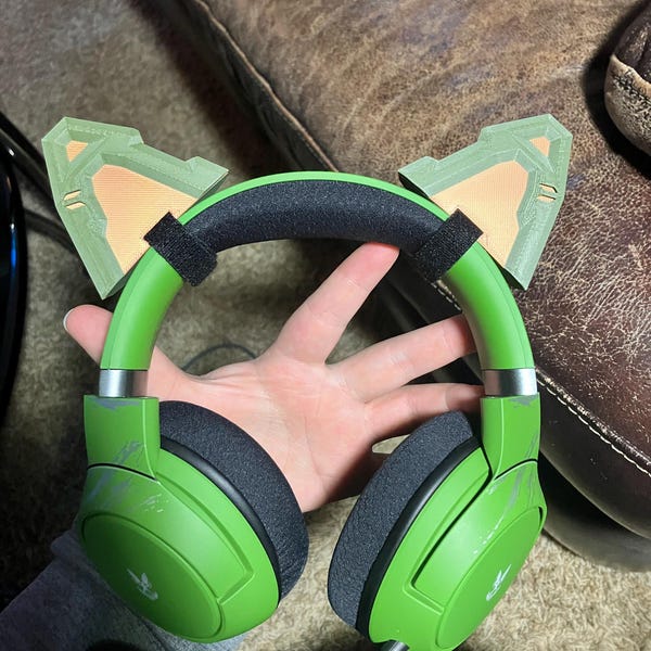 Mecha V2 Cat Ears Headset Attachment – Cyberpunk Steampunk Cosplay - Etsy