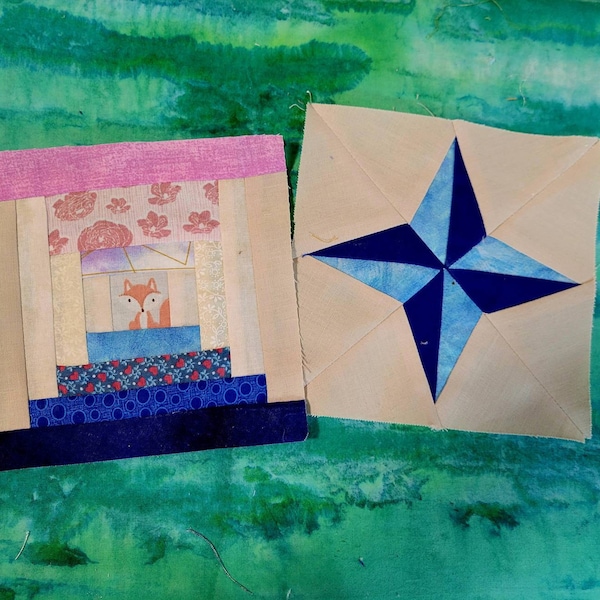 Triangle Log Cabin Foundation Paper Piecing Pattern, FPP, Quilt Block ...