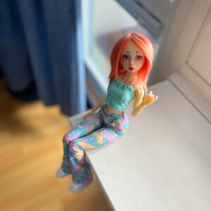 Pastel Pink Moon and Stars Top for SLIM MSD BJD | Etsy