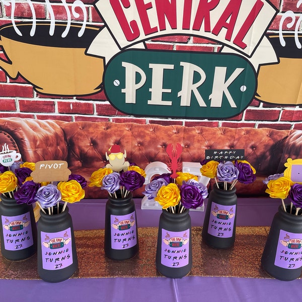 Friends Theme Centerpiece, Friends TV Theme Party, Friends TV Show ...