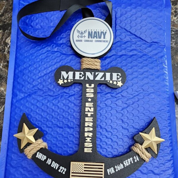 Personalized Veteran 1st Duty Anchor/navy PIR Anchor/navy Gift/navy ...
