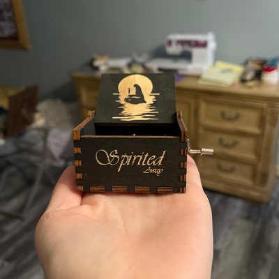 Spirited Away Music Box Theme Music Chest Wooden Engraved - Etsy