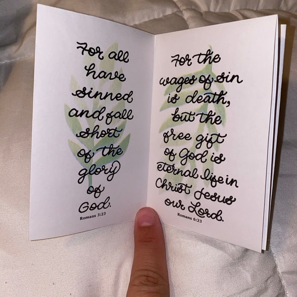 Romans Road to Salvation Printable PDF and DIY Folded Mini Booklet or ...