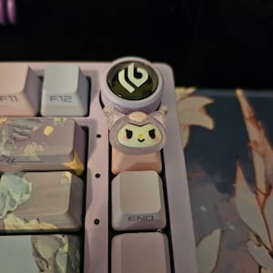Cartoon Keycap Kawaii Mechanical Keyboard Pink Keycap 3D Keycaps Pink ...