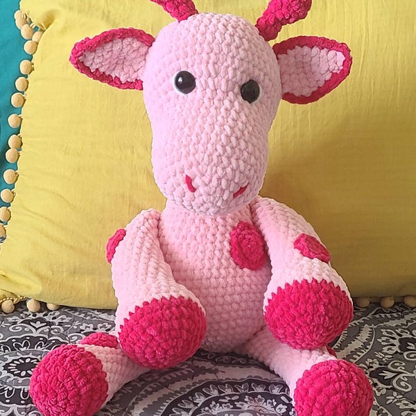 2in1 Crochet Giraffe Patterns: Jerry and Mini Jerry Plush (digital ...