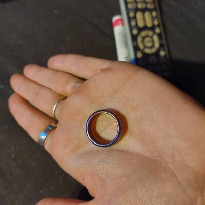 Healing Magnetic Therapy Hematite Ring Colored Crystal Stone Gemstone ...