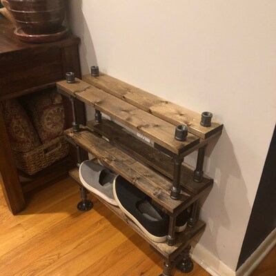 8 Depth Industrial Shoe Rack, Shoe Storage, Shoe Rack, Entryway Shoe ...