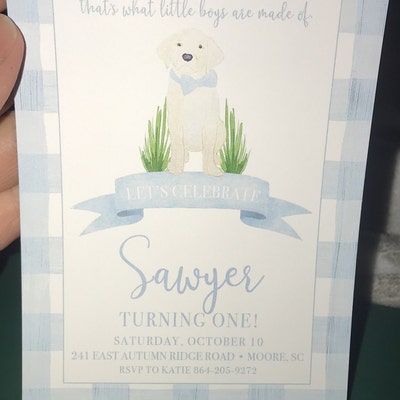 SNIPS & SNAILS Boy Birthday Invitation First Birthday Digital Download ...