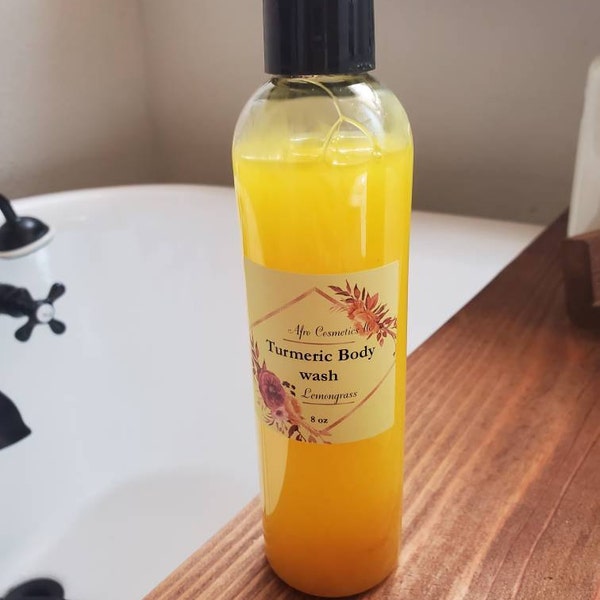 Turmeric Body Wash, Shower Gel, Natural Shampoo, Turmeric Kojic Soap ...