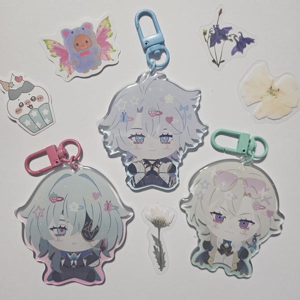 Bunny Alien Stage Acrylic Charms - Etsy