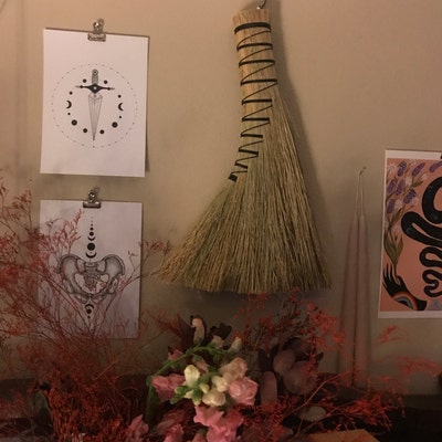 Rainbow Turkey Wing Broom - Etsy