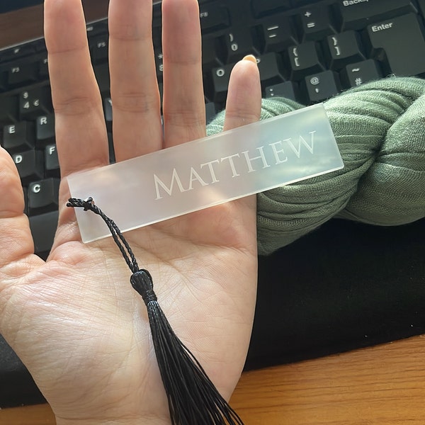 Wedding Favour Ideas Place Card Bookmark With Tassel Name Tag Place ...