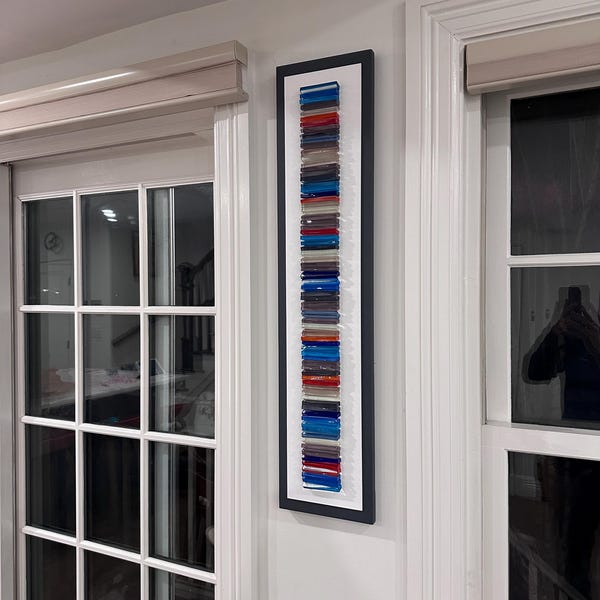 Modern Glass Art Glass Wall Art 3D Wall Art Wall Sculpture Fused Glass ...