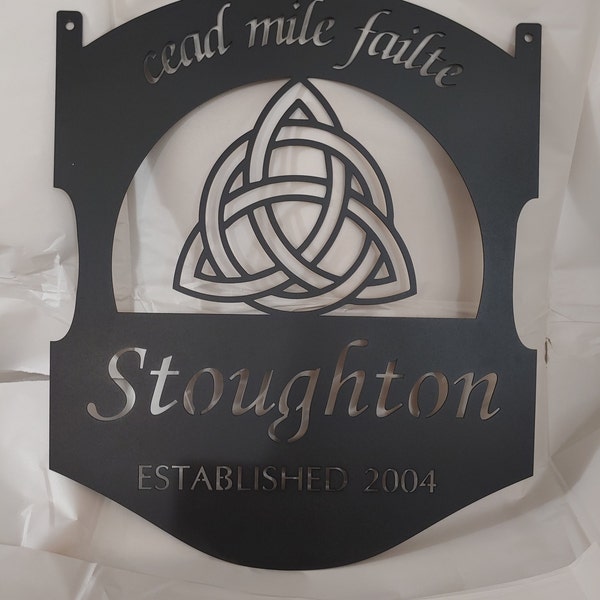 Celtic Knot Sign,metal IRISH Sign, IRISH CELTIC Knot Sign - Etsy