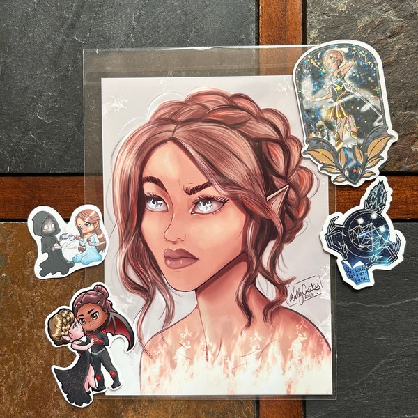 Riorgail Chibi OFFICIALLY LICENSED Fourth Wing Premium A5 Print - Etsy