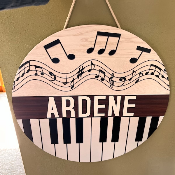 Music Teacher Door Sign, Personalized Door Sign Music, Music Education ...