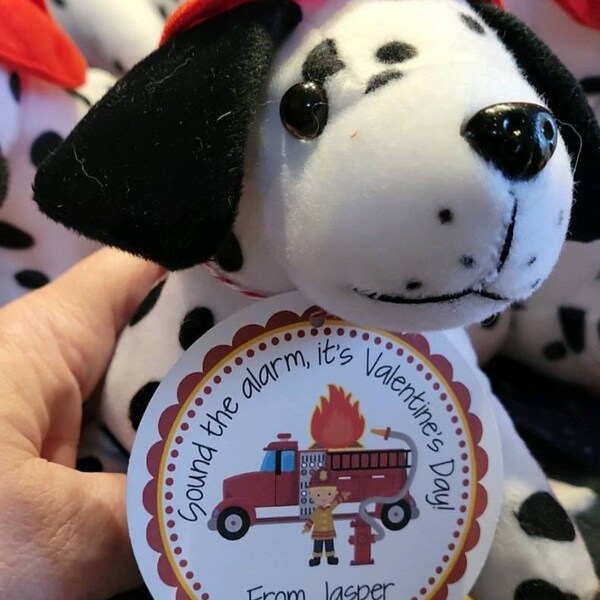 Fire Truck Valentine, Fireman Valentine, Firefighter, Valentine ...