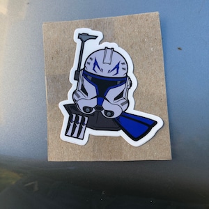 Star Wars Captain Rex Clone Trooper Decal 2.75x3 - Etsy