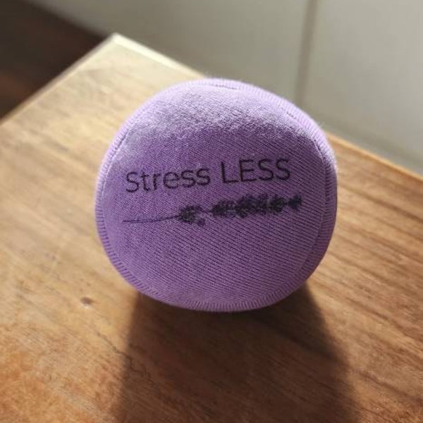 Lavender Scented Stress Ball "stress Less" - Etsy