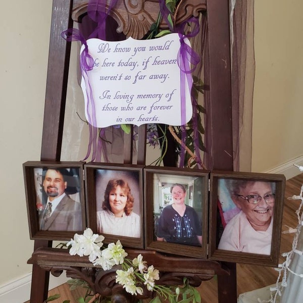 Memorial Chair Sign - Rememberence - Honoring Loved Ones - in Loving ...