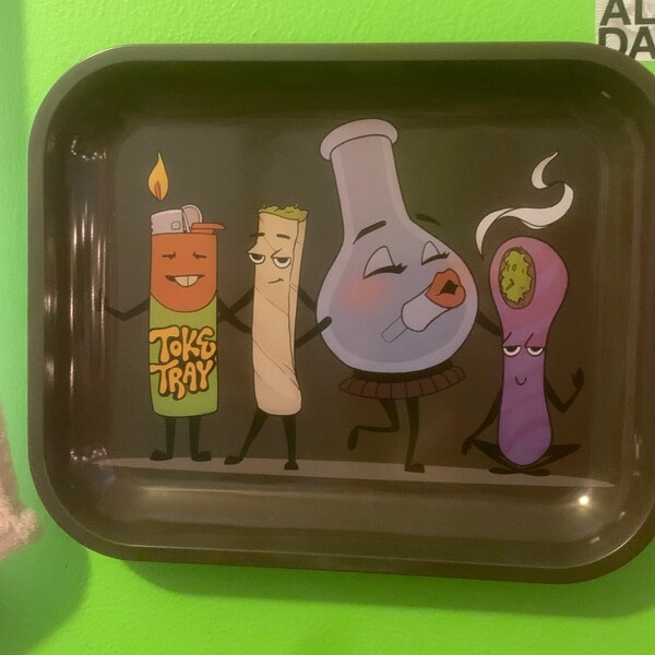 Smoke Squad Metal Rolling Tray | Small & Large Available - Etsy