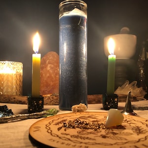 Pendulum Board Herbal Kit Nature Wooden Board Divination Witch Scrying ...