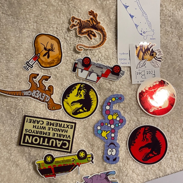 Jurassic Park Stickers - Etsy