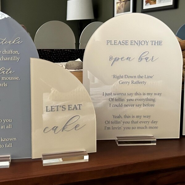 Acrylic Stand for Wedding Signs | Acrylic Sign Base | Acrylic Sign ...