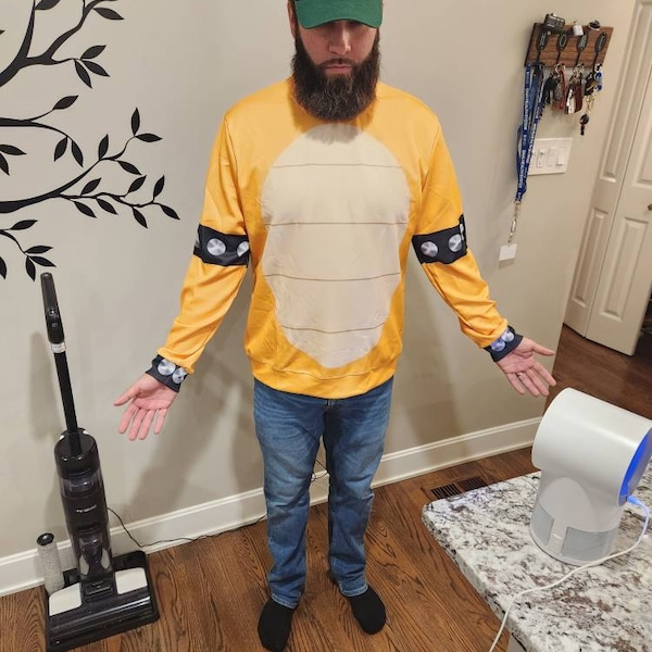 Bowser Mario Full Over Print Hoodie, Super Mario Bowser Cosplay ...