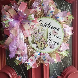 Hello Floral Wreath Sign Metal Wreath Sign Signs for | Etsy