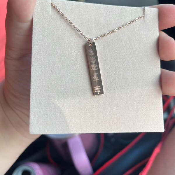 NEW Matte Finish Soundwave Keychain With QR Code, Voice Recording ...