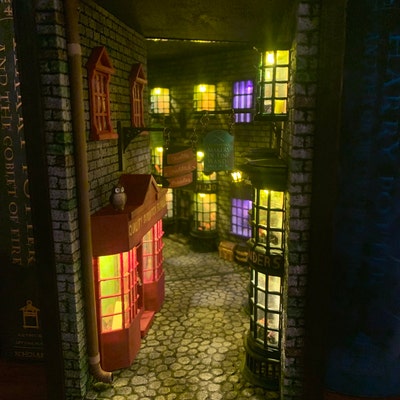 Booknook Chamber of Secrets Magic Book Nook Library Decor Miniature ...