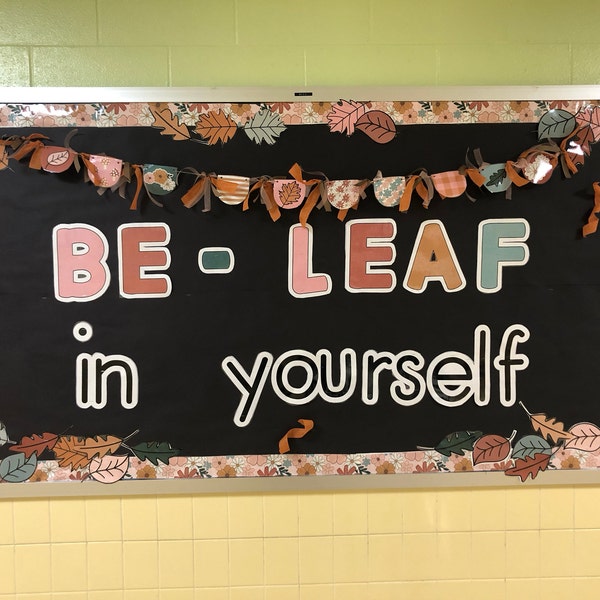 Fall Classroom Bulletin Board Decor: Leaf Theme (PDF) - Etsy