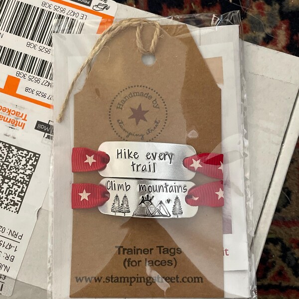 Hiking Boot Tags, Shoe Clips, Trainer Bling, Motivational Gifts for ...