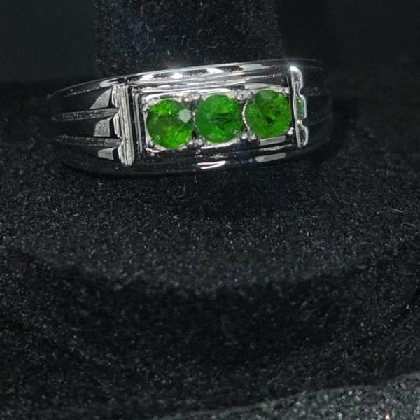 Sterling Silver Semi Mount Ring Setting Emerald OCT 10x8mm Sq5x5 2 ...